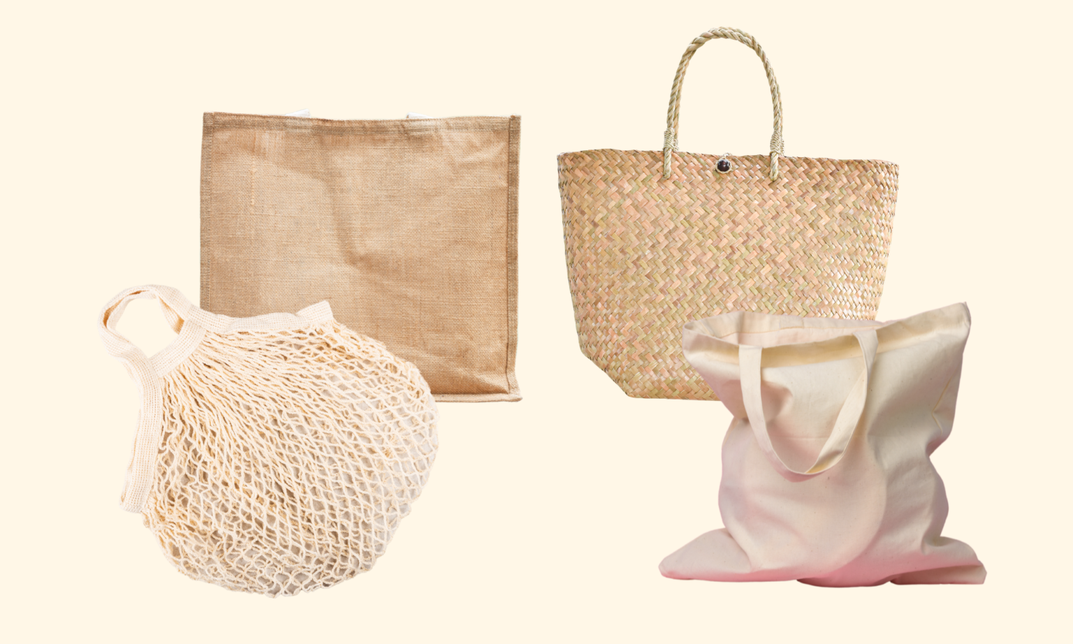 8 Best Sustainable Reusable Bags Made of Natural Fibers - Plastic Education