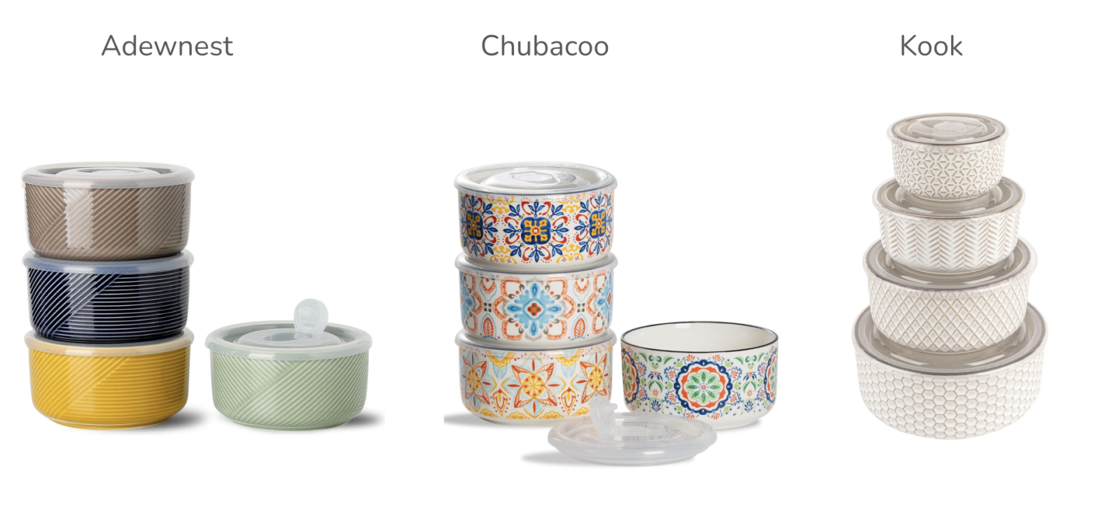 Top Glass & Ceramic Food Storage Containers - Plastic Education
